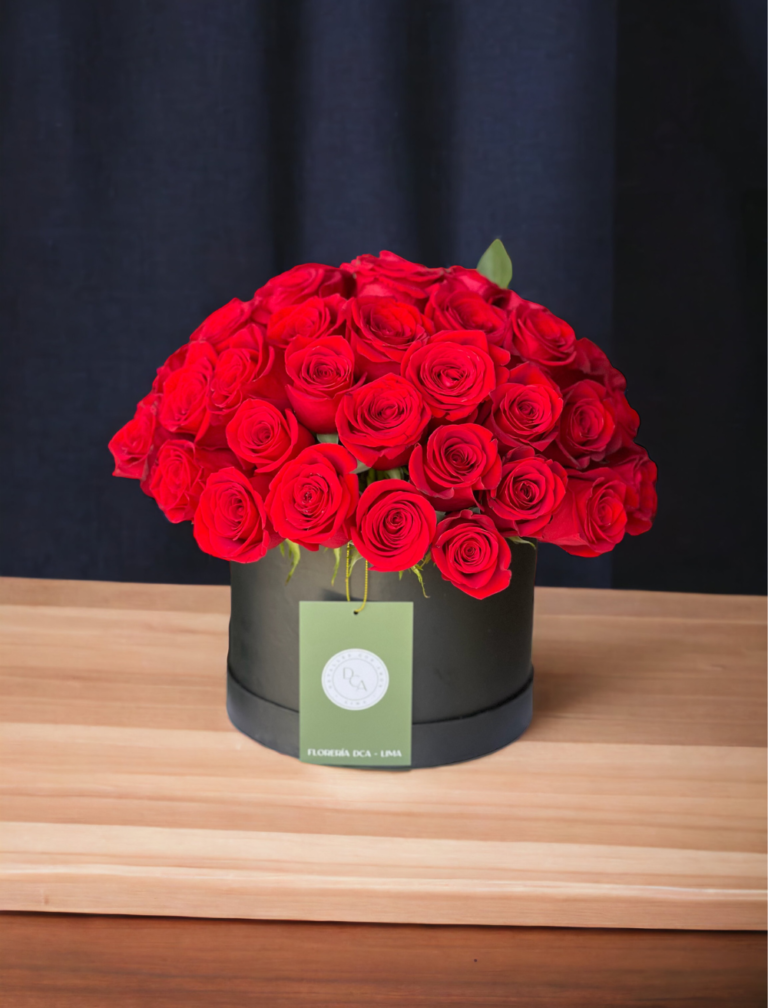 Flores rosas rojas Baella, espectacular box con rosas rojas - DCA ...